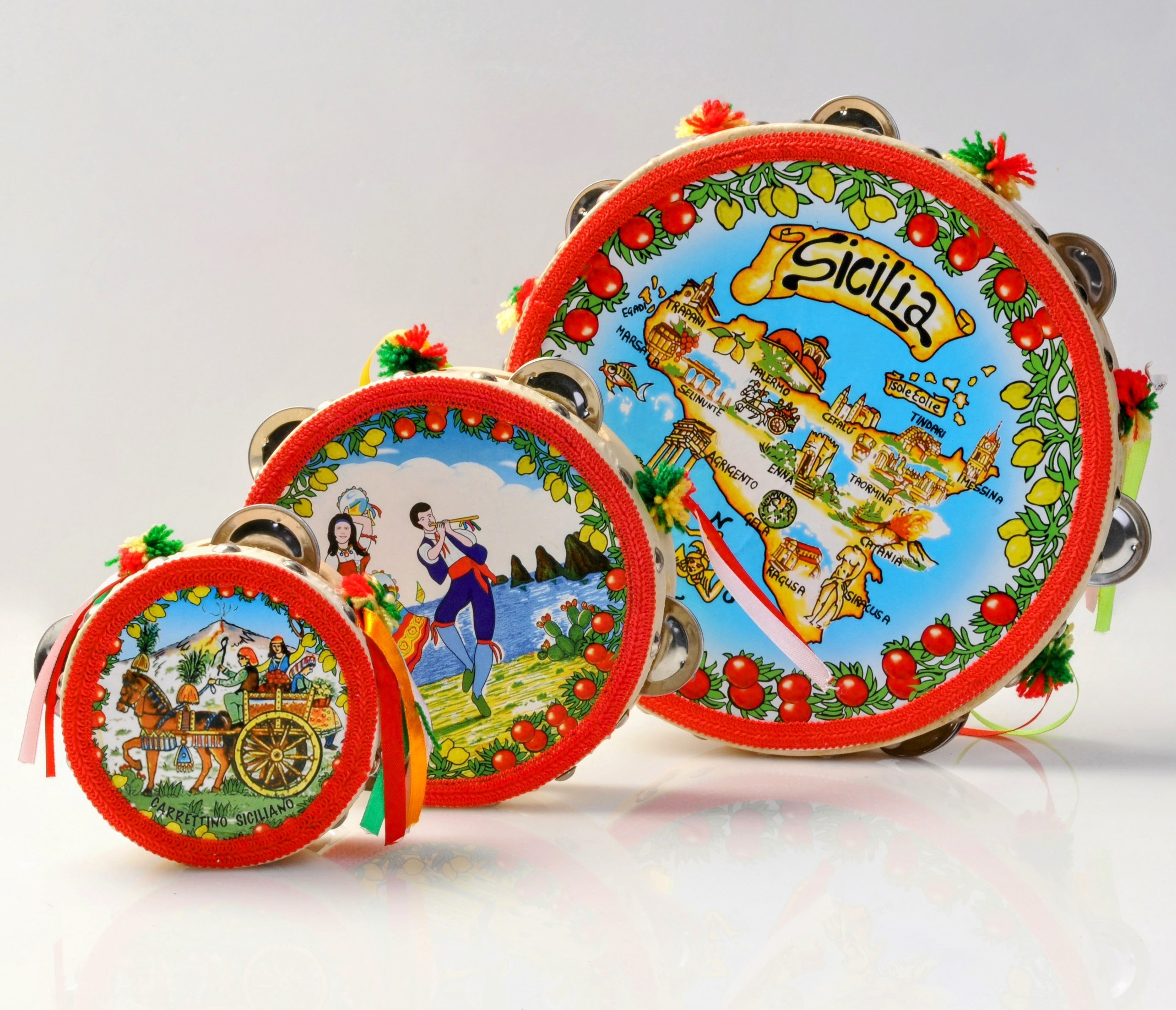Tamburelli siciliani - Souvenir Sicilia – Don Leo Shop